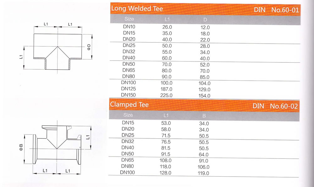 Sanitary Stainless Steel Tube Fittings Clamp Tee - Deyi Machinery Co., Ltd